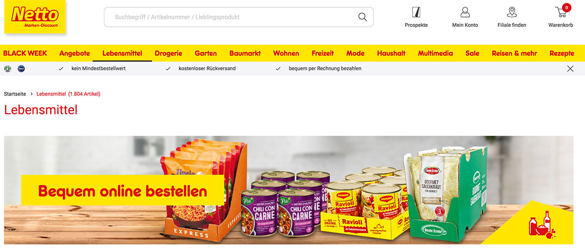 Netto Marken Discount Lebensmittel Lieferservice | Alle Info 2026